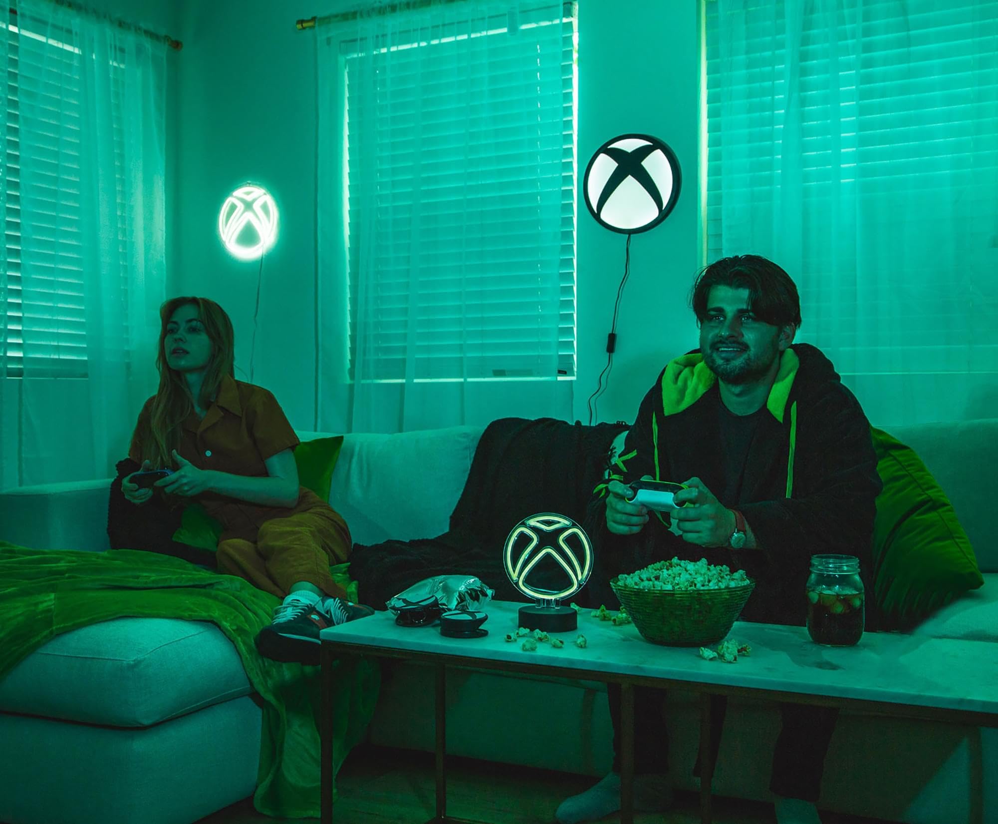 Ukonic Xbox Logo USB-Powered LED White Neon Wall Light Sign | Ready to Hang Wall Decor Artwork | 10 Inches Tall