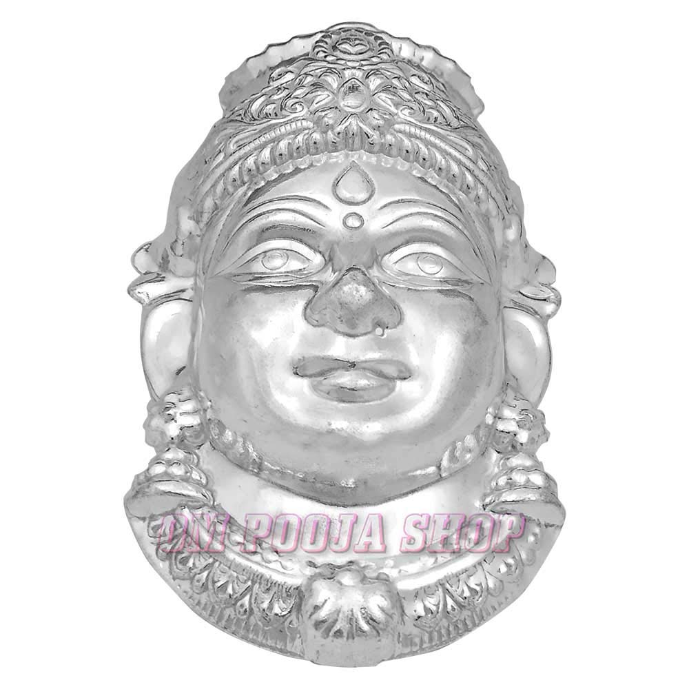 Om Pooja Shop Goddess Mahalakshmi Mukhavada (Face) (6 inches) for Pooja, Decoration & Gift …