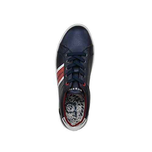 bugatti Women's Low-Top Sneakers, Blue Dark Blue Red 4130, 8.5