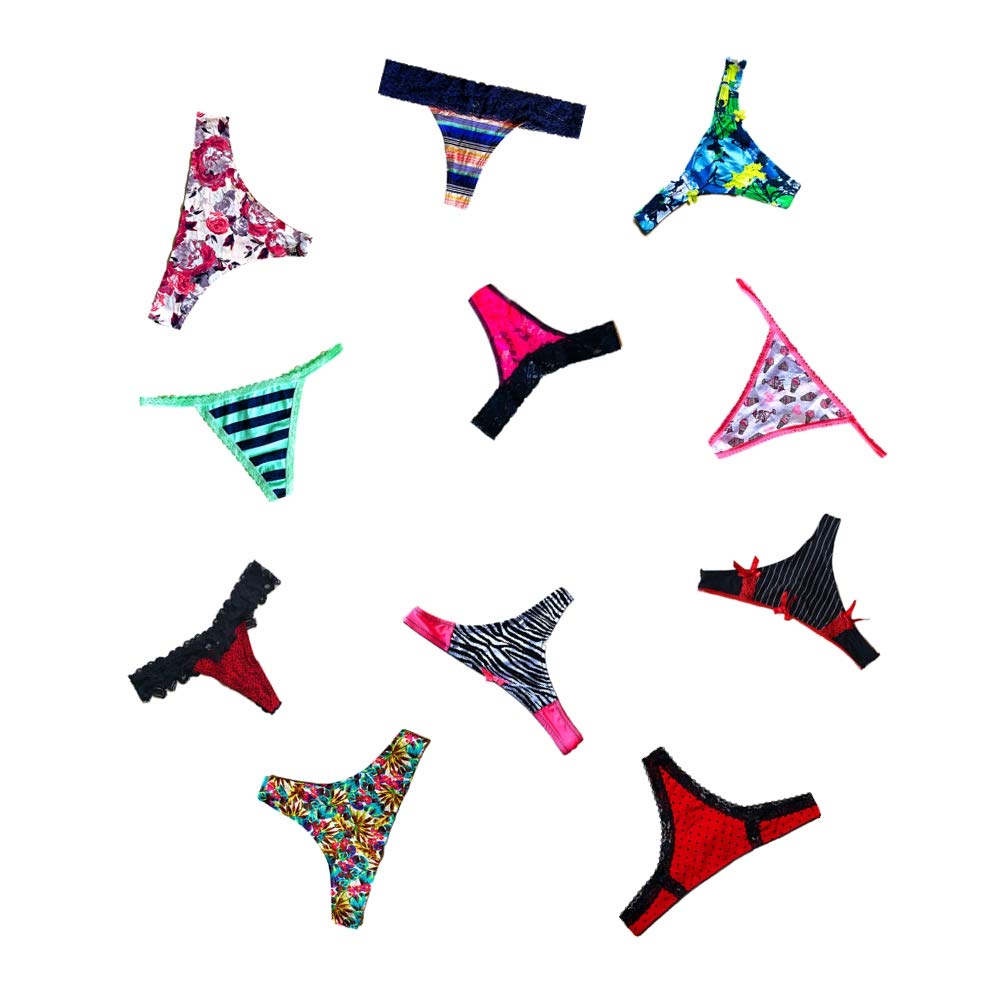 Dircho Women Underwear Variety of Panties Thong G-string T-back Tanga Pack of 10&20 (20 Pcs, Large)