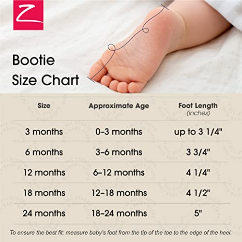Zutano Unisex Cozie Fleece Baby Booties with Grippers, Baby Essentials, Fuchsia, 24 Months