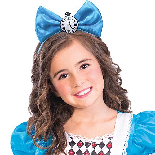 Amscan Multicolor Miss Wonderland Costume Set (Medium 8-10) - Includes Dress & Headband - Perfect for Parties, Role Play & Teatime Fun