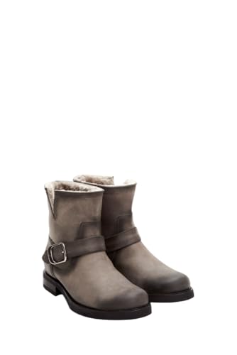 Frye Women's Veronica Shearling Bootie, Grey - 10 M