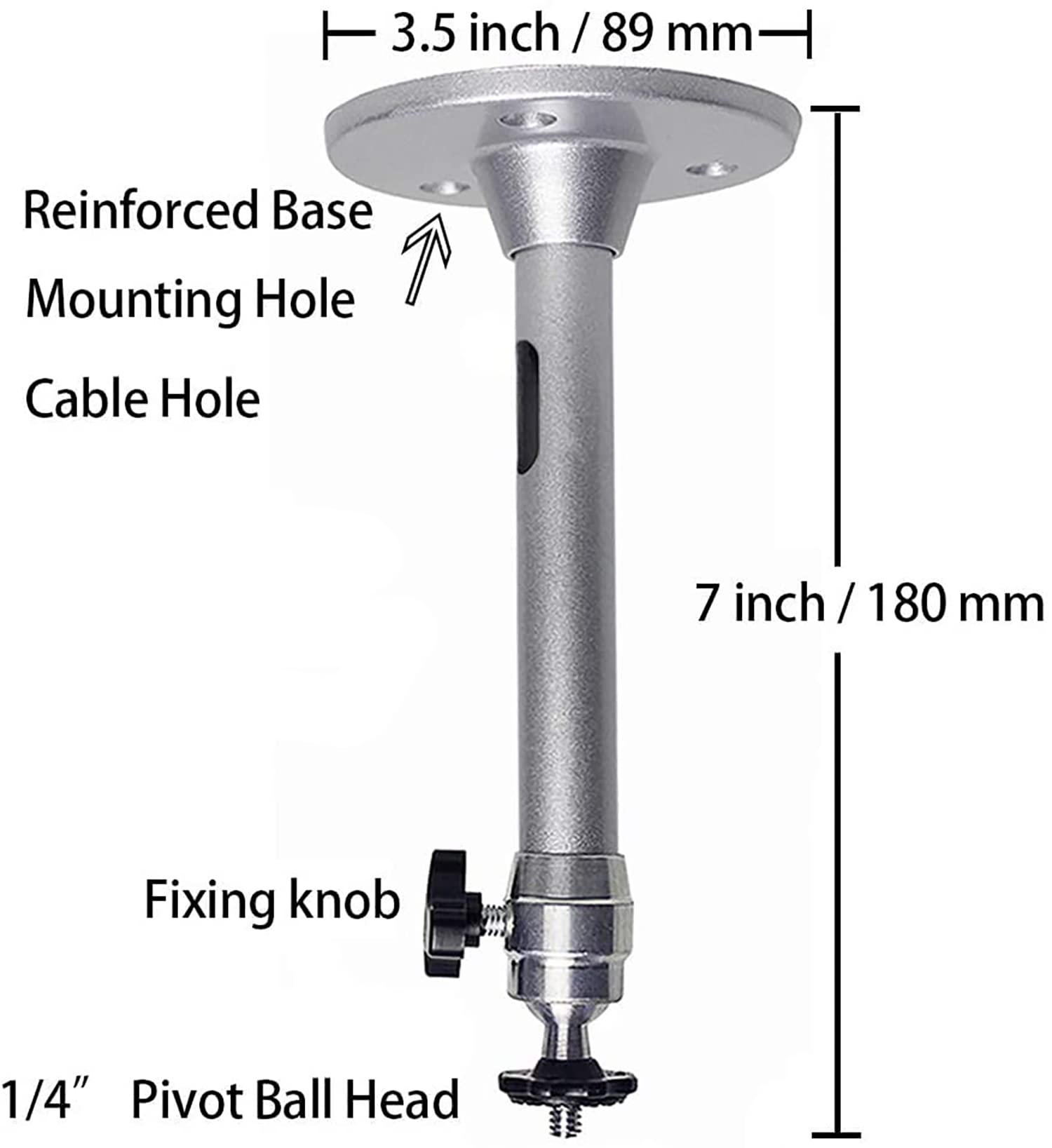 2-Be-Best Mini Projector Mount Projector Ceiling Mount 360° Adjustable Projector Wall Mount Rotation Compatible with TMY HAPPRUN AuKing ELEPHAS HOMPOW ClokoWe Projector