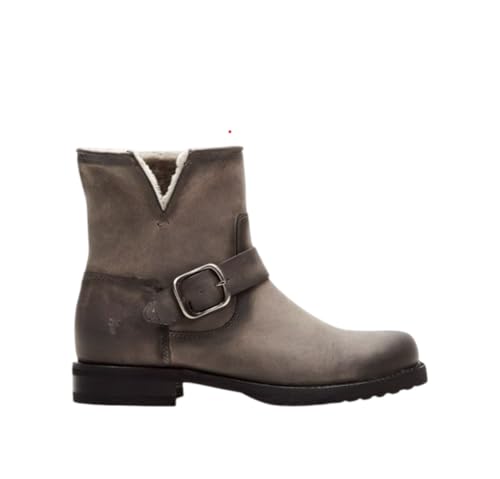 Frye Women's Veronica Shearling Bootie, Grey - 10 M