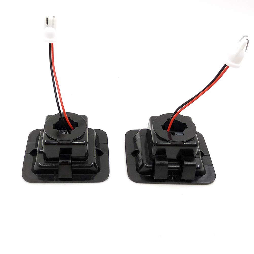 Xinctai 2PCS LED License Plate Light Lamp for 2015 2016 2017 2018 2019 2020 2021 Ford F150, 2017- up Ford Raptor Trucks, Clear Lens, Super White 6000K LED Lights