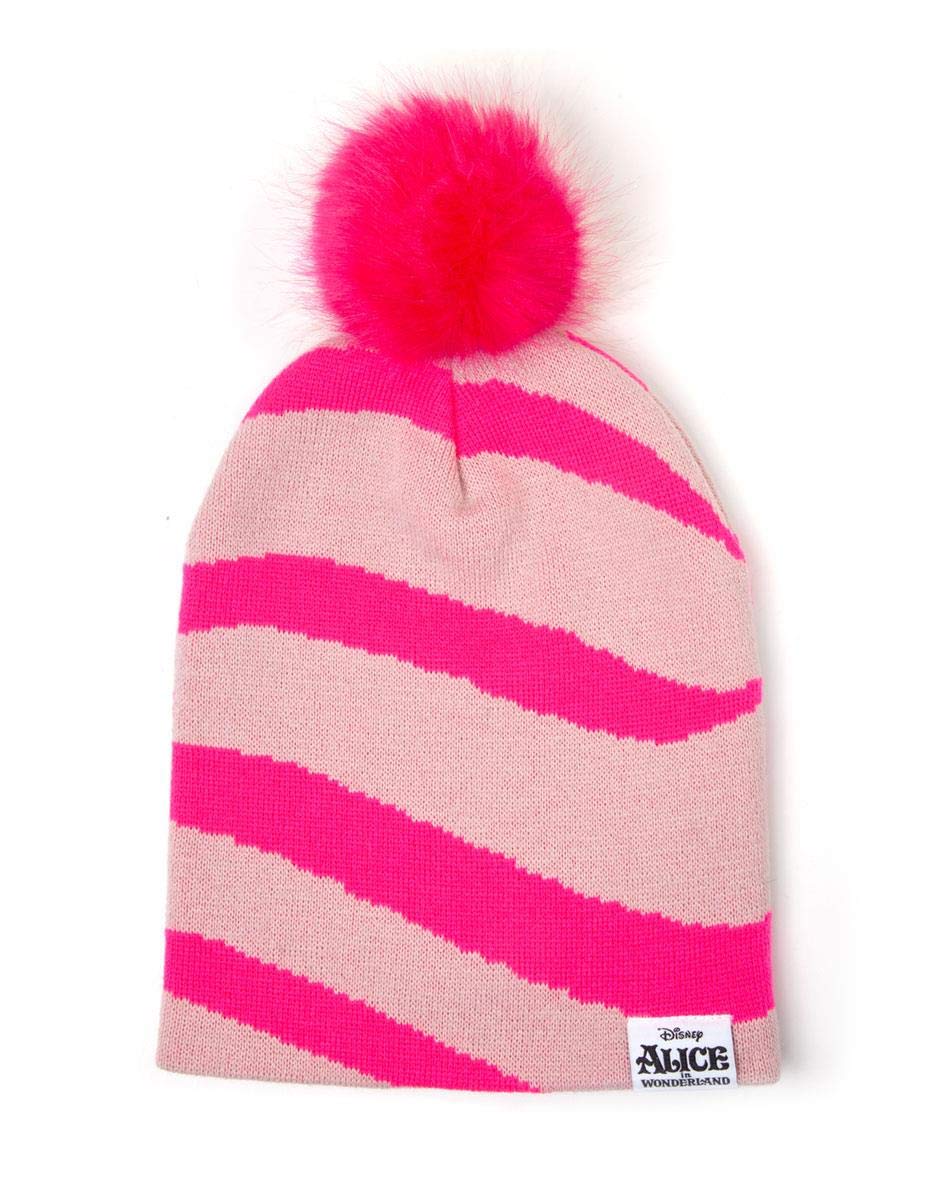 Official Disney Alice in Wonderland Beanie with Pom-Pom Pink