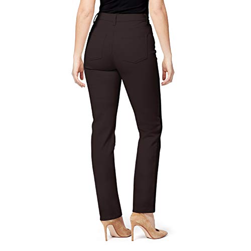 Gloria Vanderbilt womens Amanda Classic High Rise Tapered Jean, Coffee Roast, 16 Regular