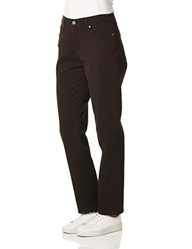 Gloria Vanderbilt womens Amanda Classic High Rise Tapered Jean, Coffee Roast, 16 Regular