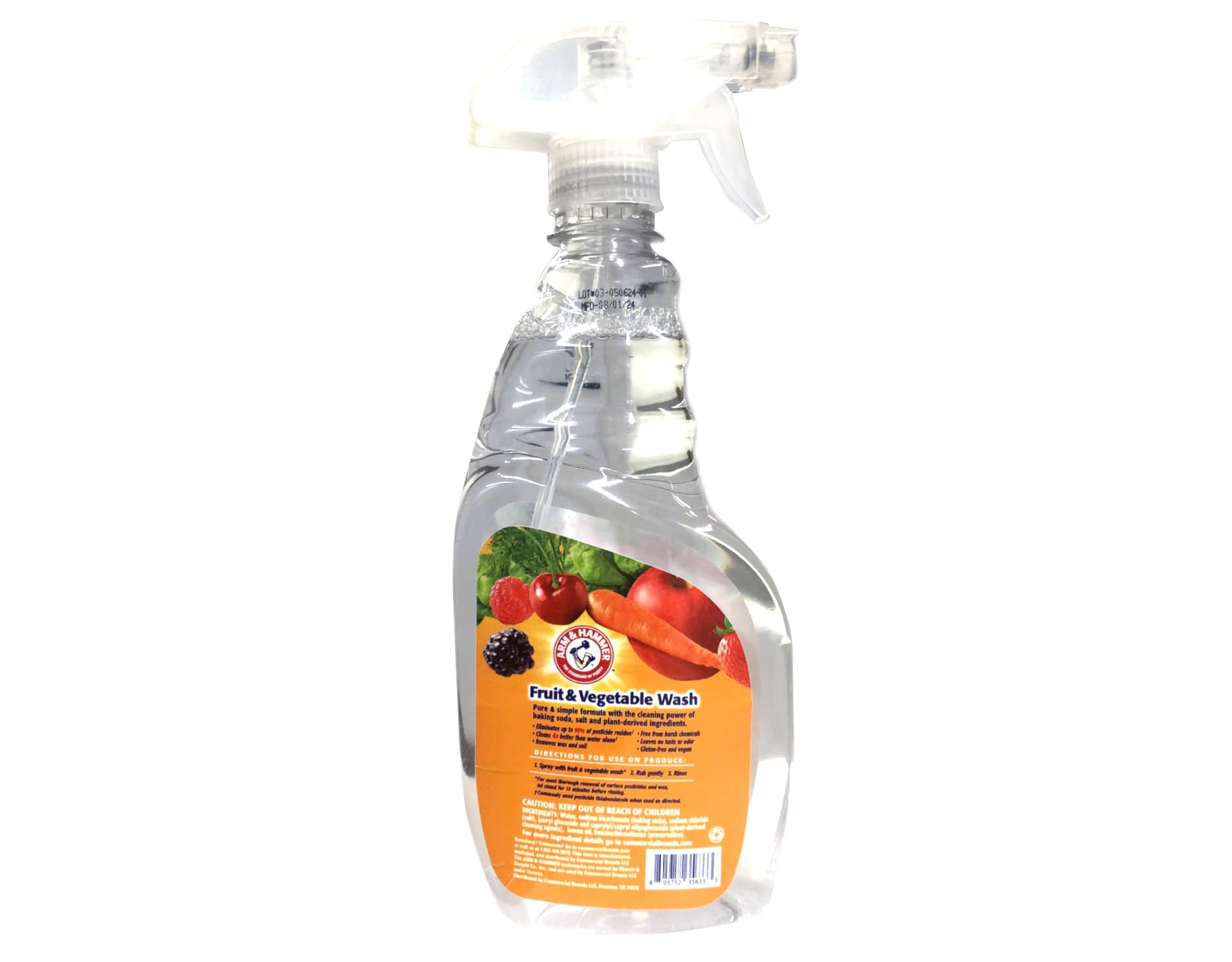 Arm & Hammer Fruit & Vegetable Wash, Produce Wash, Produce Cleaner, 16.9oz Spray, Pack of 1