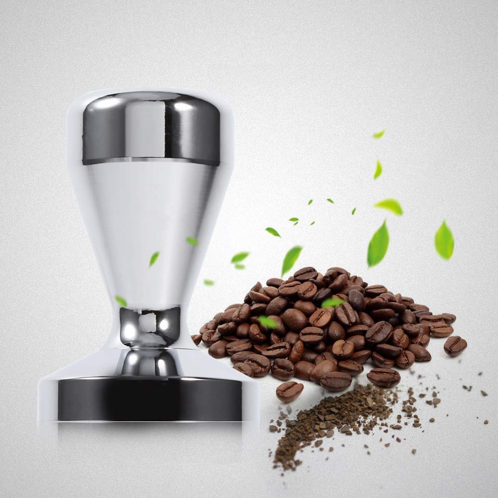 Tamper, Coffee Tamper, Asixx Stainless Steel Tamper Coffee Bean Press Tool With 51mm Diameter Flat Base Hot Suitable for Using in Home or Office, also be A Gift