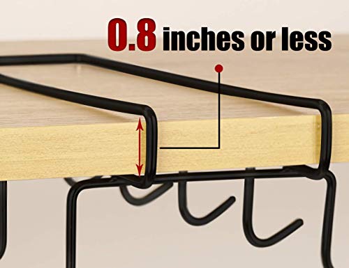bafvt Coffee Mug Holder, Mugs Rack Under Shelf, Kitchen Storage Drying Rack, Stainless Steel (10)