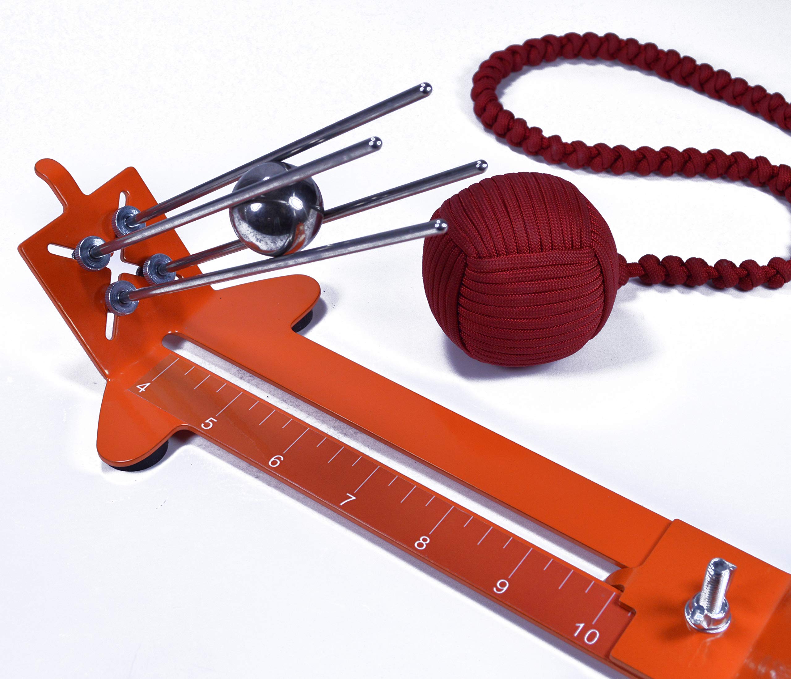 Pro Paracord Jig and Beginner Bracelet Kit - 50 Feet of Paracord and Buckles Free - Built in Monkey Jig