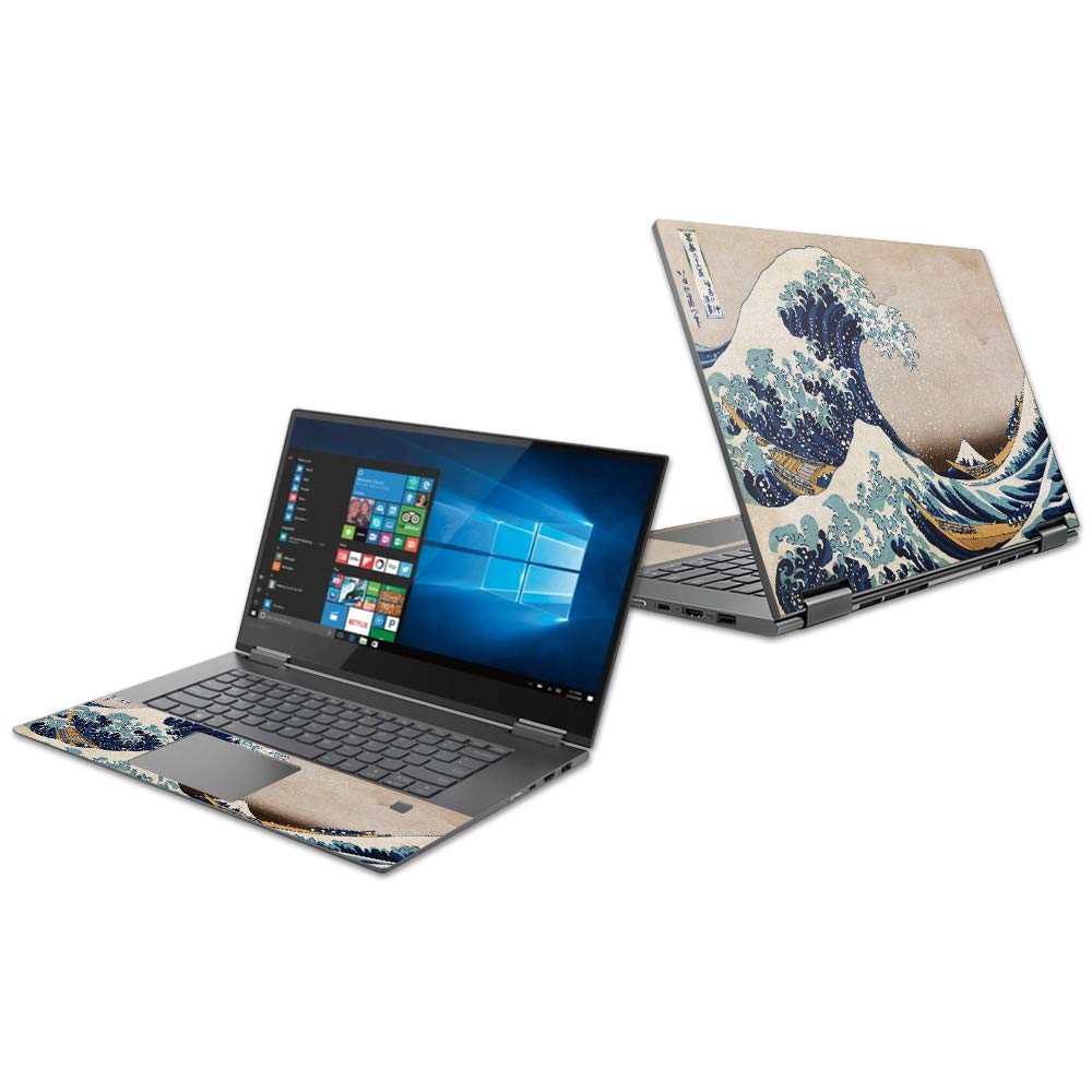 MightySkins Skin Compatible with Lenovo Yoga 730 15" (2018) - Great Wave of Kanagawa | Protective, Durable, and Unique Vinyl Decal wrap Cover | Easy to Apply, Remove | Made in The USA