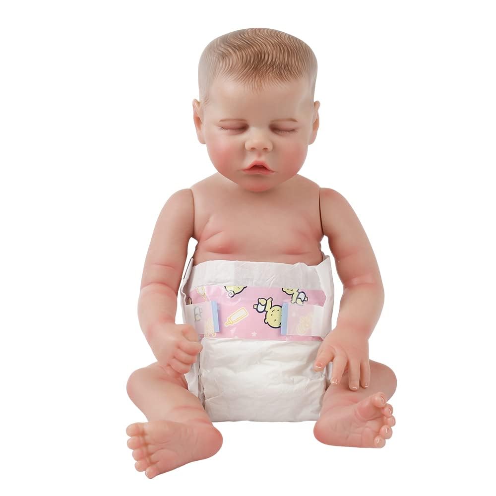 CHAREX Reborn Baby Doll Diapers - 20 Pieces Pack Newborn Diapers, Doll Accessories for 18-24 Inch Reborn Dolls