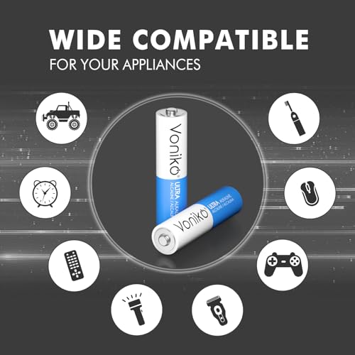 Voniko - Premium Grade AAA Batteries - 36 Pack - Alkaline Triple A Battery - Ultra Long-Lasting, Leakproof 1.5v Batteries - 10-Year Shelf Life