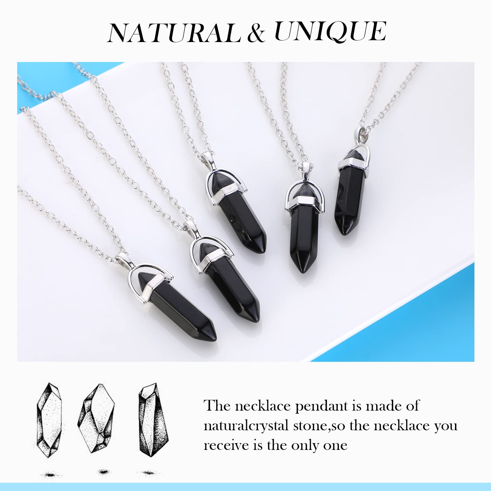 MJartoria Gothic Necklaces Chakra Yin Yang and Peace Sign Charm Pendant Multlayered Alloy Chain Choker Necklace Set Gothic Jewelry(Black)