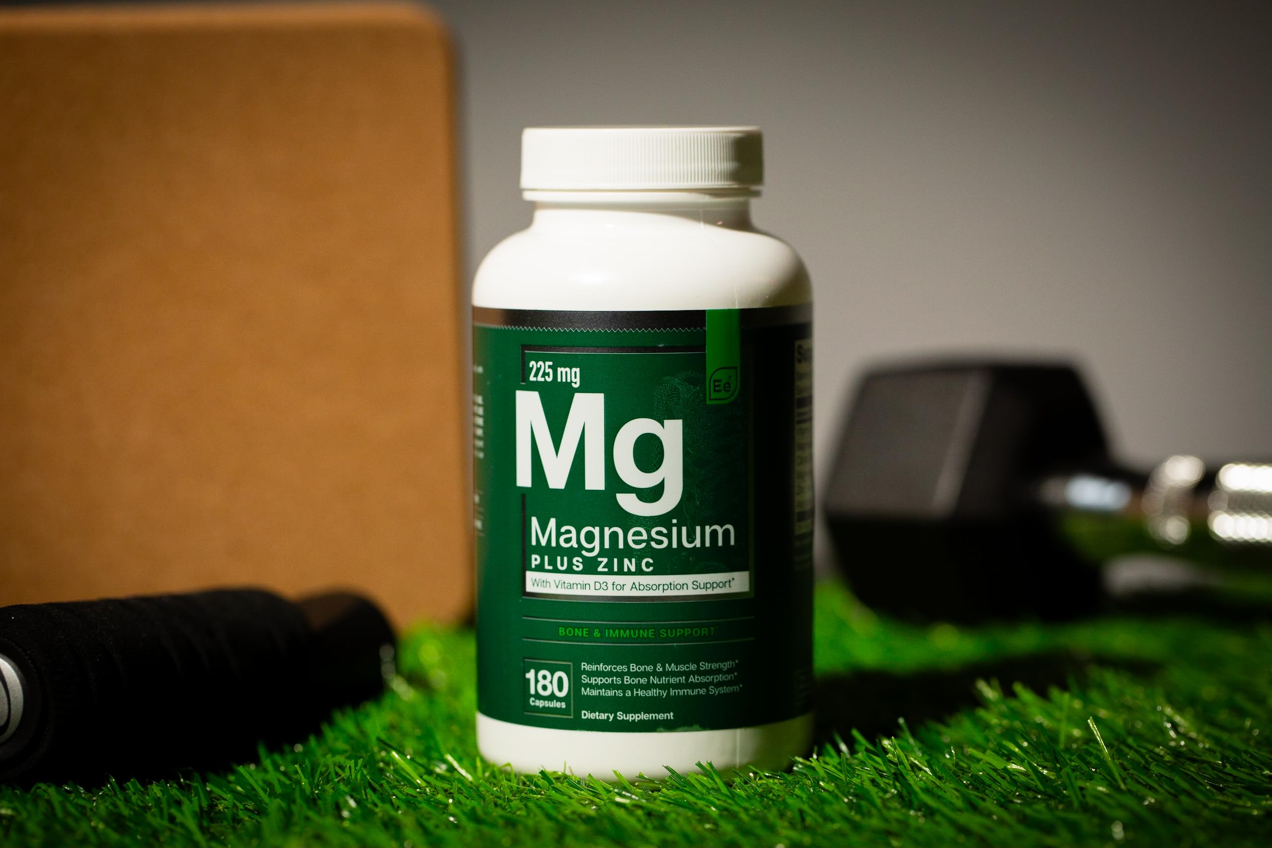 Essential Elements Magnesium & Zinc with Vitamin D3 for Sleep Immune & Bone Support - Magnesium Glycinate, Malate, Citrate 200mg - Triple Magnesium Supplement for Women and Men - 3 Month Supply