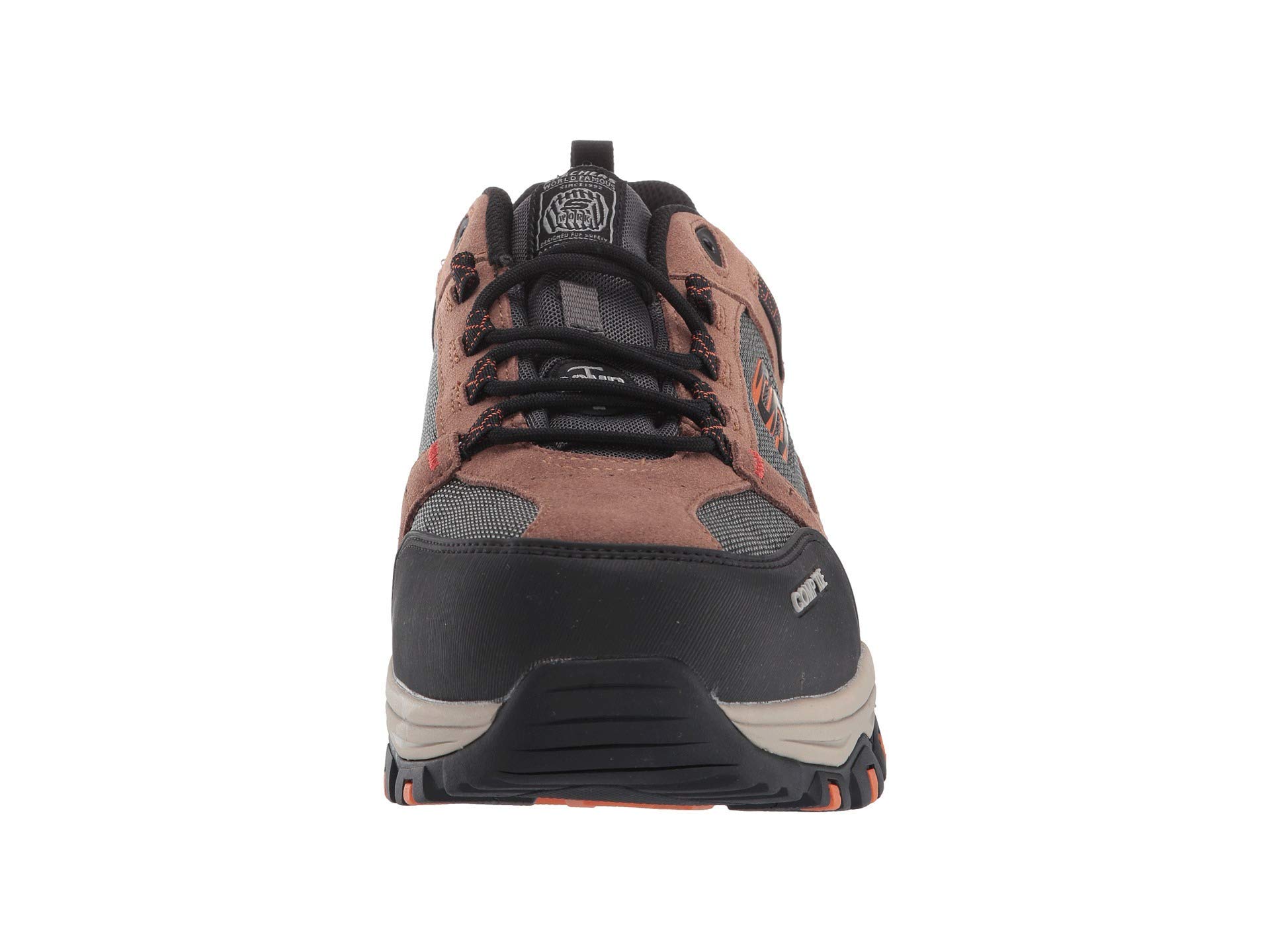 Skechers Men's Greetah Construction Shoe, Brown/Black, 10.5 M US