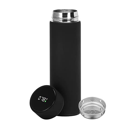 Coffee thermos,Smart water bottle,Hot water thermos,Tea Infuser Bottle ,Smart Sports Water Bottle with LED Temperature Display,Stay Hot for 24 Hrs,Cold for 24 Hrs
