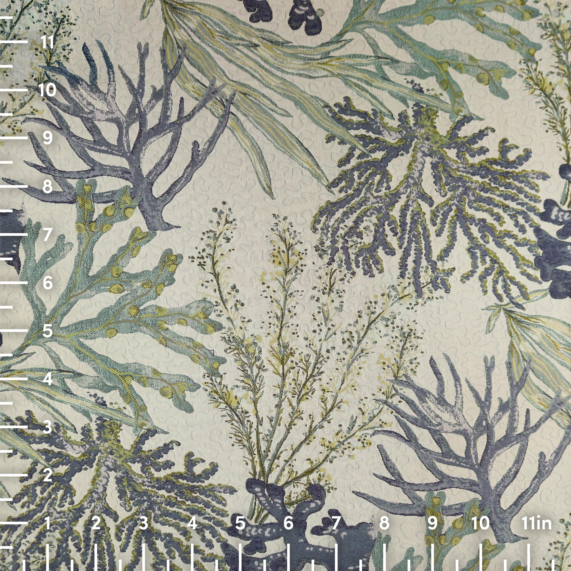 eLuxurySupply Fabric by The Yard - Upholstery Fabric, Rayon Cotton Blend for Furniture and DIY Projects - Sewing Material/Fabrics- Coral Reef Oceanside Pattern