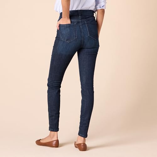 Amazon Essentials Skinny Jeans for Women, High Waist, Stretchy Denim, Dark Wash, 14
