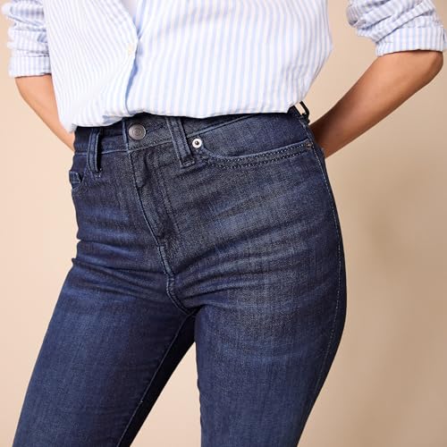 Amazon Essentials Skinny Jeans for Women, High Waist, Stretchy Denim, Dark Wash, 14