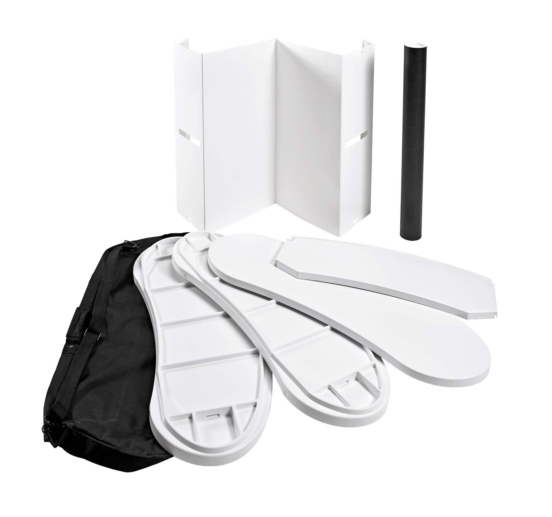 Portable Trade Show Graphic Counter Custom Printed Lightweight with Carrying Case and Shoulder Strap