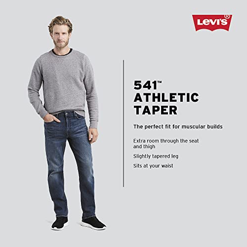Levi's Men's 541 Athletic Fit Jeans (Also Available in Big & Tall), Castilleja White-Stretch, 44W x 32L