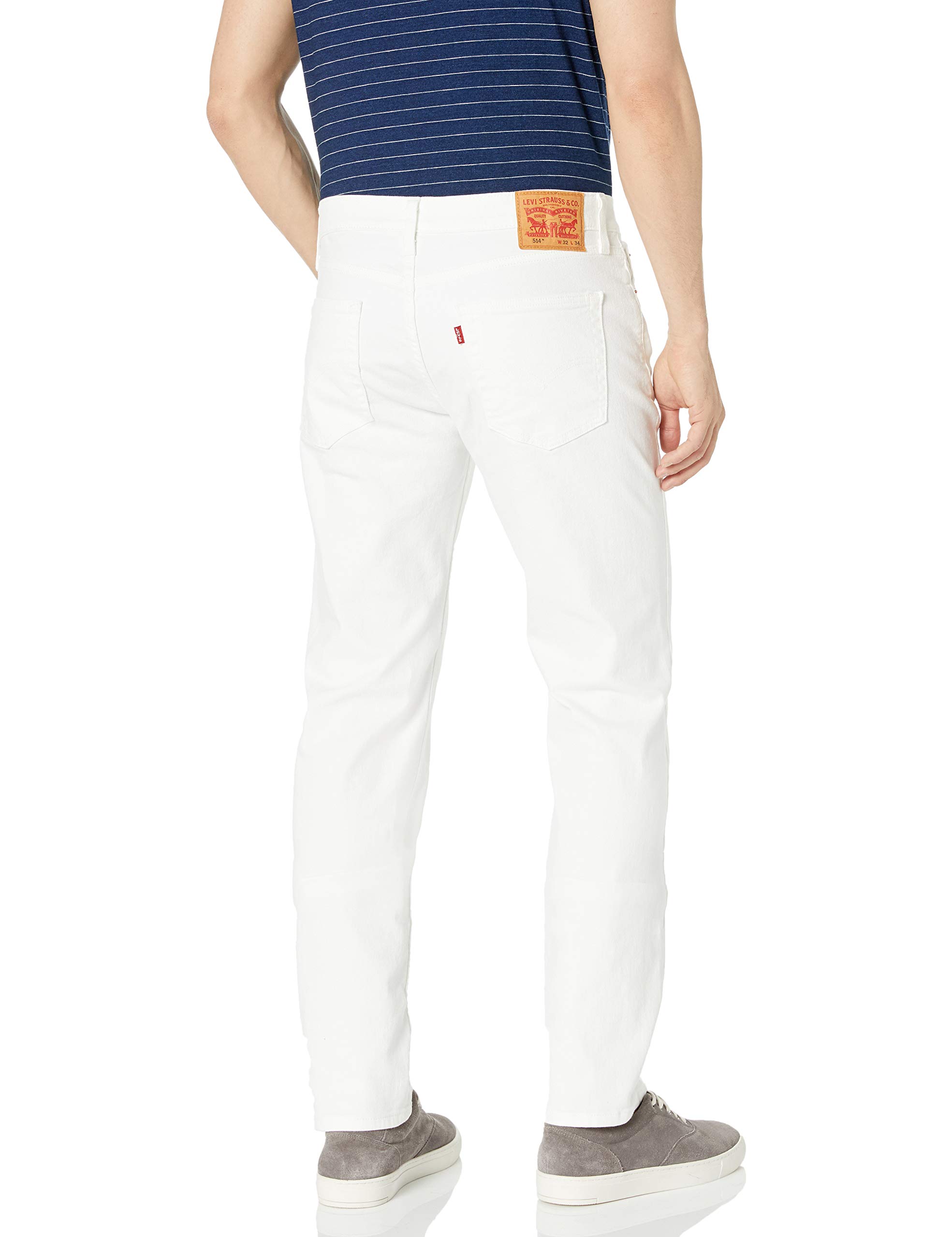 Levi's Men's 514 Straight Fit Cut Jeans (Also Available in Big & Tall), Castilleja White-Advanced Stretch, 34W x 32L