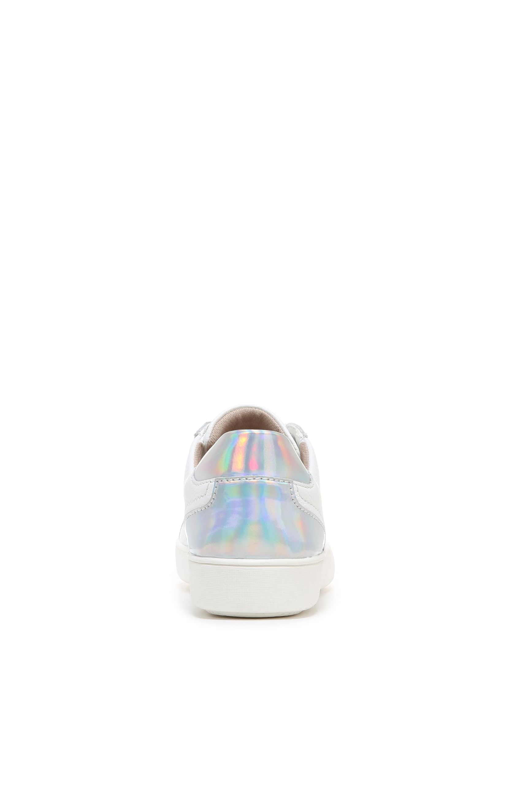 Naturalizer Womens Morrison Comfortable Lace Up Fashion Casual Sneaker,White Leather Iridescent,9 W US