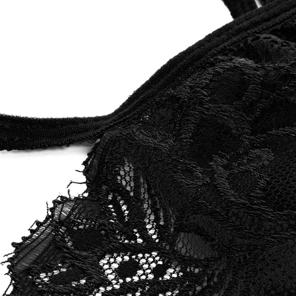 Funic Women Lace Lingerie Sexy Passion Babydoll G-String Plus Size Nightwear 2PC Set(Black,Asian XL = US L)