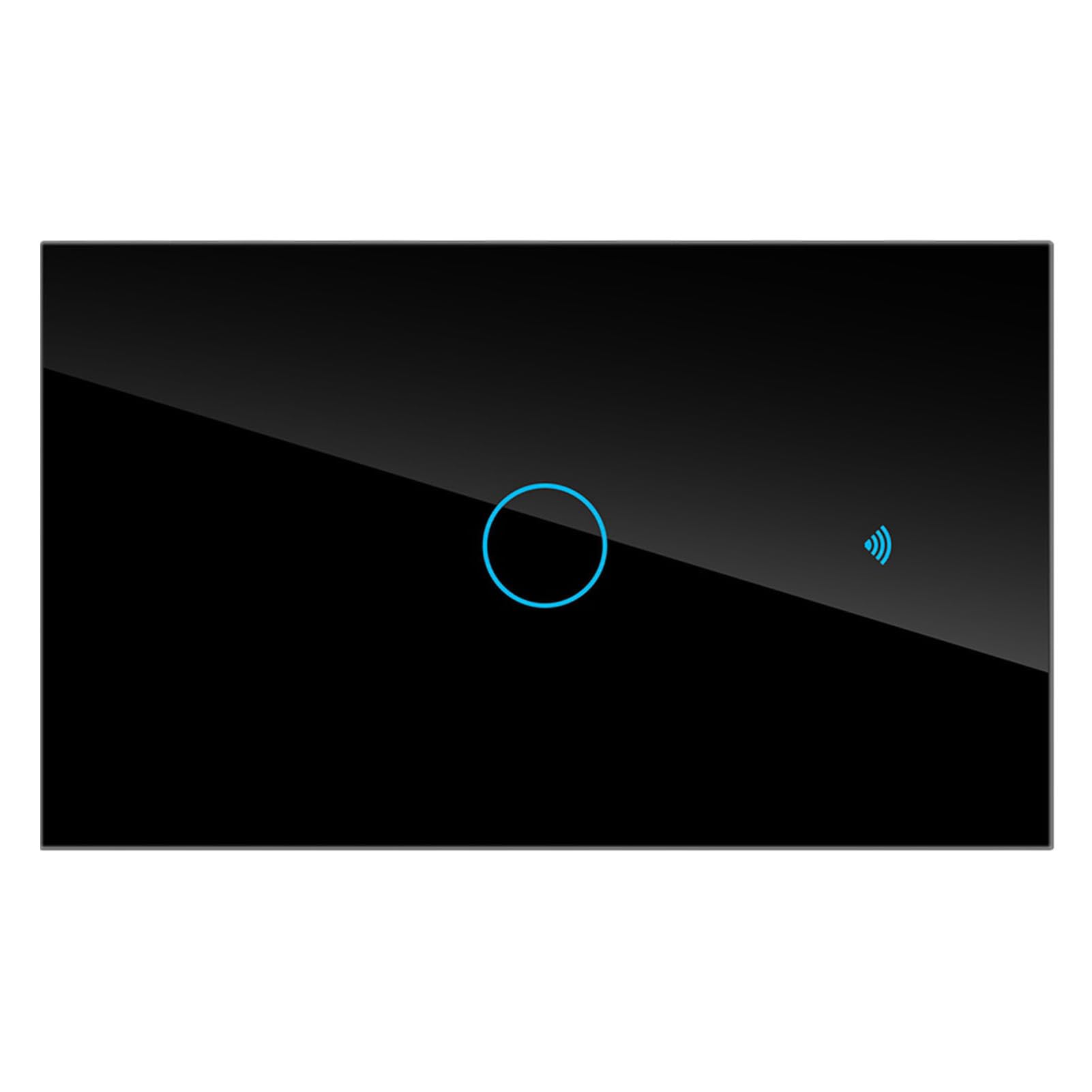Dioche Smart Light Switch, Switch Single Circle for 1-Way AC for, Home or Nest 100-250V(Black)