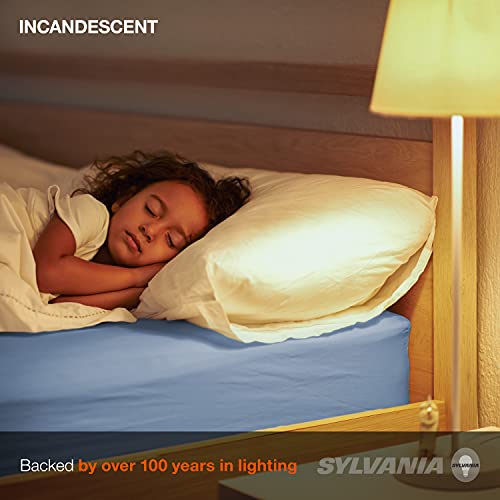 SYLVANIA Incandescent Double Life Light Bulb, 60W B10 Chandelier , Candelabra Base, Clear, Blunt Tip, Soft White - 6 Pack (18750)