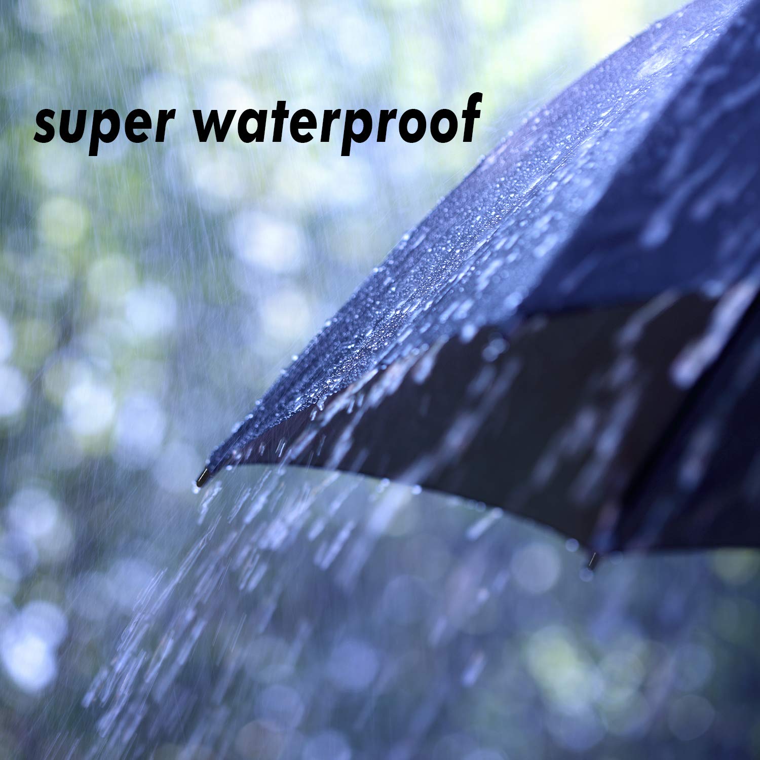 TOPULORS 43 In Long Stick Umbrella for Men and Women, Automatic Open, Double Strong Umbrella Bone for Outdoor Use, Rain & Wind Resistant Umbrellas-Purplish Blue