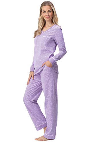 PajamaGram Petite Pajamas for Women - Womens Petite Pajamas Set, Lavender, XL 16