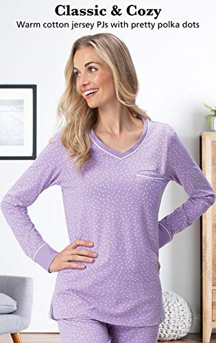 PajamaGram Petite Pajamas for Women - Womens Petite Pajamas Set, Lavender, XL 16