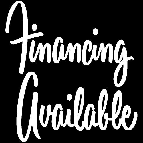 Financing Available Decal Sticker (White), Decal Sticker Vinyl Car Home Truck Window Laptop