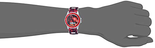 Jurassic World Kids LCD Watch with Digital Display, Silicone Bullet Bands, Dinosaur Theme, Red and Black Design β Comfortable and Adjustable for Boys and Girls, Ages 5+ β Fits Wrists 5.5" to 8"