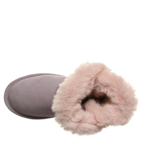 BEARPAW Betsey Youth Wisteria Size 4 | Youth's Boot Classic Suede | Kid's Slip On Boot | Comfortable Winter Boot