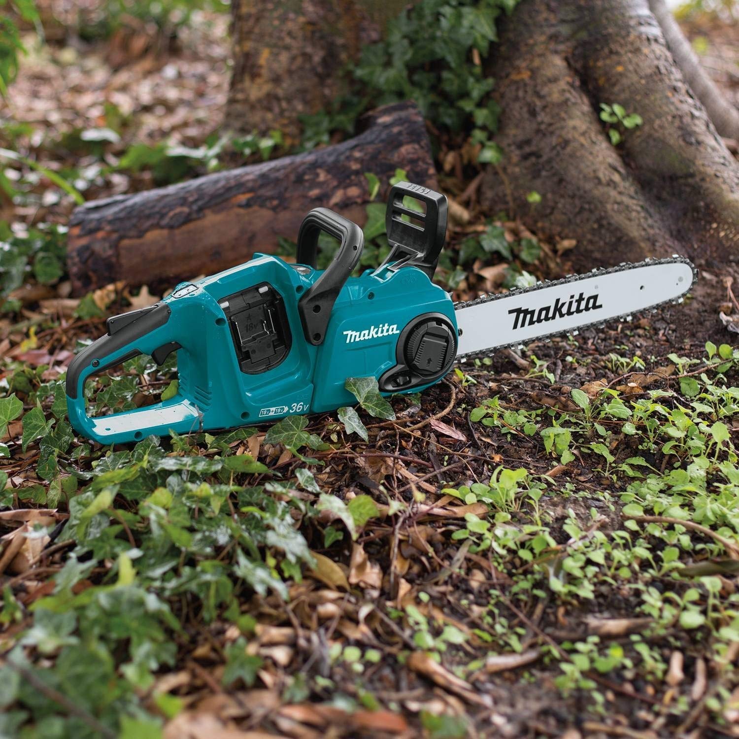 MAKITA XCU03Z 18V X2 (36V) LXT Lithium-Ion Brushless Cordless 14in Chain Saw, Tool Only (Renewed)