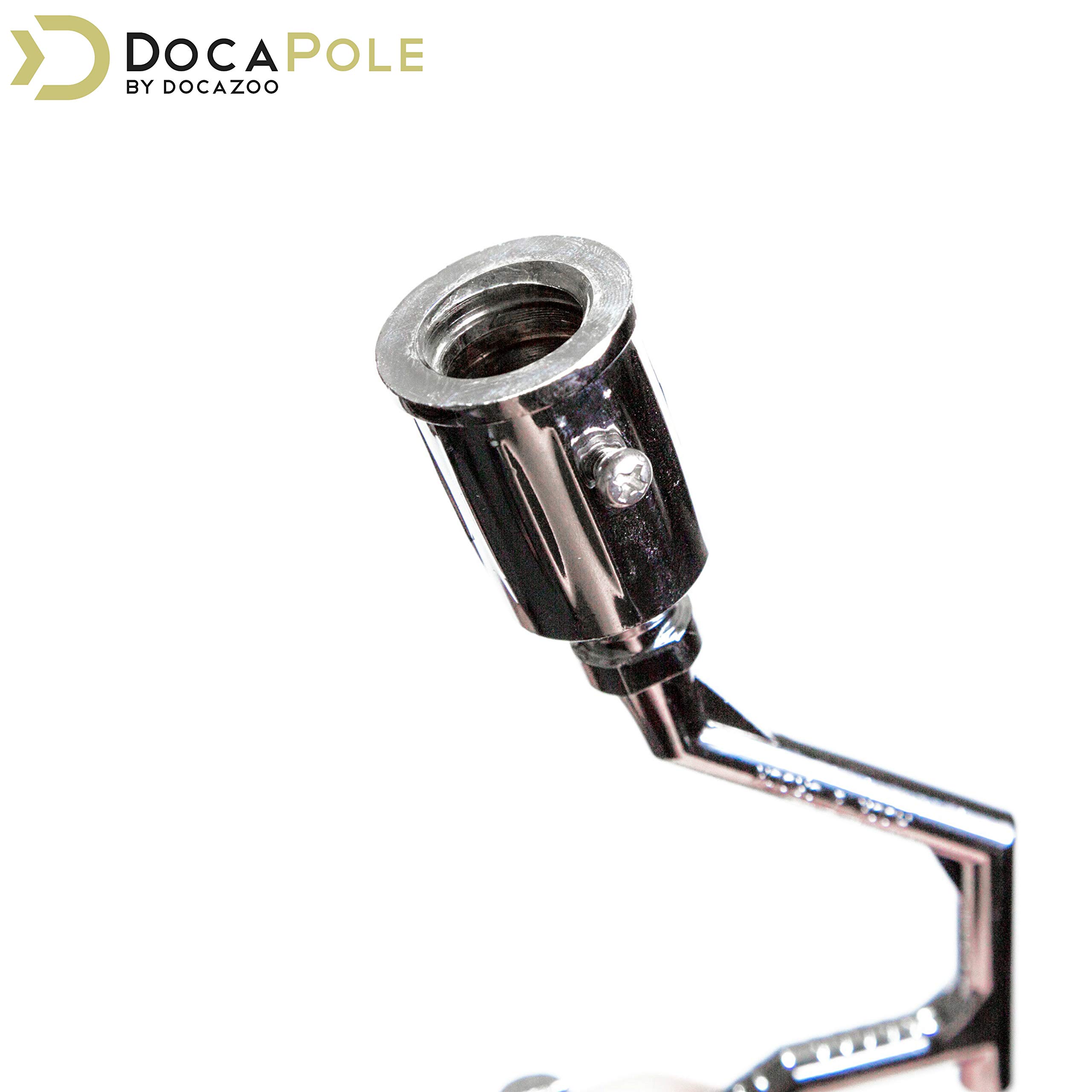 DOCA Boat Hook - 5-12 Ft (18+ Ft Reach) - Christmas Light Pole Hanger Tool - Durable & Lightweight Utility Hook for Docking, Tree Debris Removal