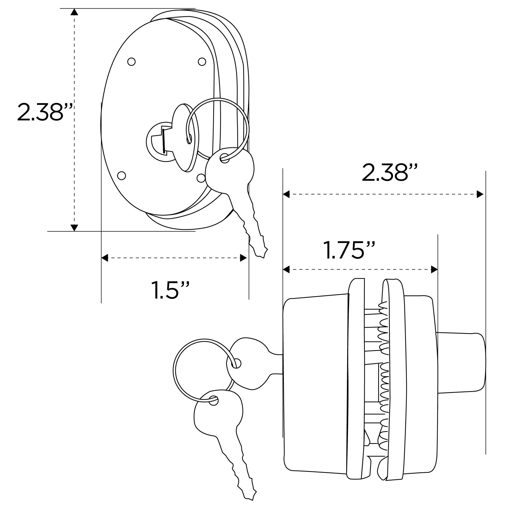 FSDC (Firearm Safety Devices) – FSDC-TL3095RKA California DOJ-Approved Keyed Alike Trigger Gun Lock 3-Pack with 6 Keys – Composite-Body Construction and Pick-Resistant Locks