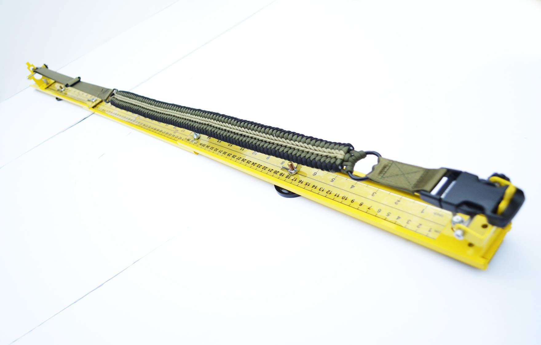 Acid Tactical® 47" Adjustable Paracord Jig - Lightweight Aluminum - for Bracelets, Keychains, Belts, Slings, Straps & More - Accommodates Any Clasp or Hook