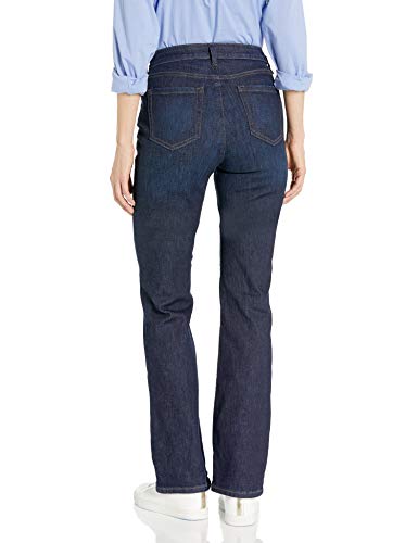 Amazon Essentials Women's Slim Bootcut Jeans, Mid-Rise, Stretchy, Dark Wash, Size 14 Short