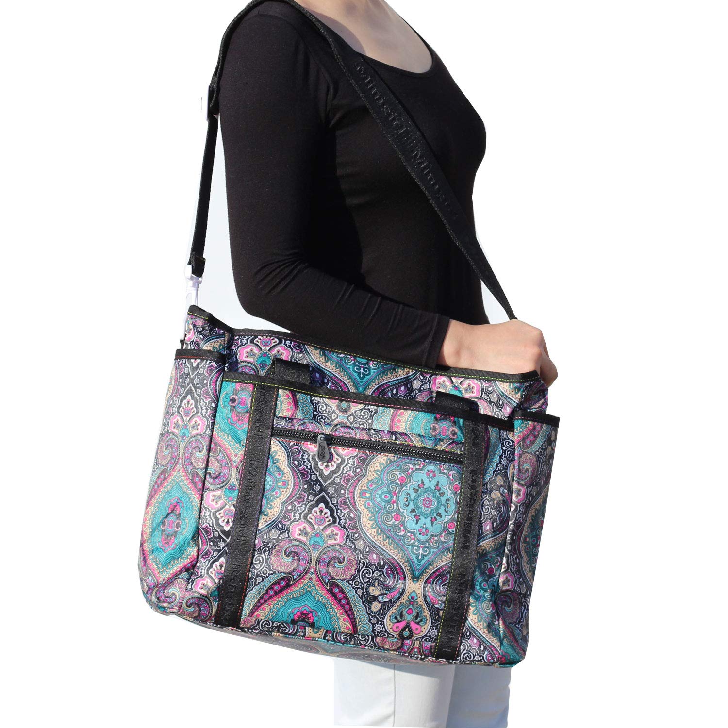 Women Weekender Overnight Travel Shoulder Bag Overnight Carry-on Duffel Gym Tote Luggage