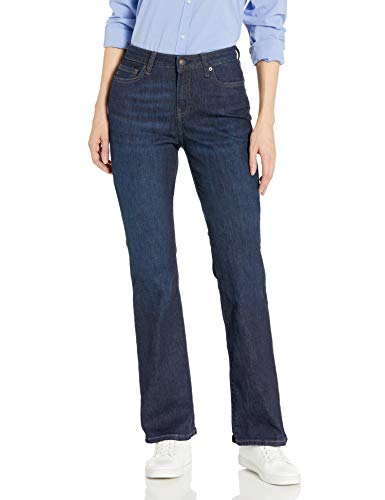 Amazon Essentials Women's Slim Bootcut Jeans, Mid-Rise, Stretchy, Dark Wash, Size 14 Short