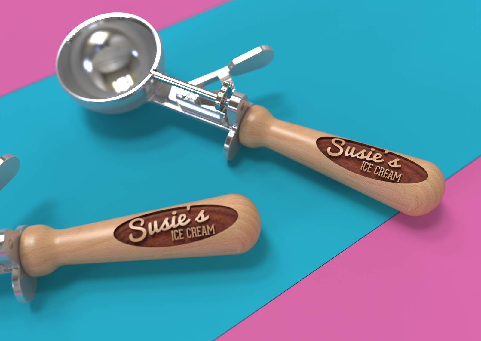 Personalized Ice Cream Scoop, Homemade Ice Cream, Ice Cream Server, Gift for Her, Baking Gift, Cooking Gift, Wood Ice Cream Scoop, Engraved Ice Cream Scoop, Vintage Ice Cream Scoop, Baking Gift