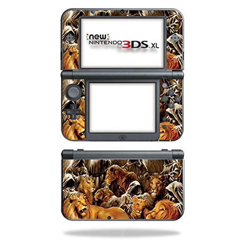 MightySkins Skin Compatible with Nintendo New 3DS XL (2015) - Lions Den | Protective, Durable, and Unique Vinyl Decal wrap Cover | Easy to Apply, Remove, and Change Styles | Made in The USA