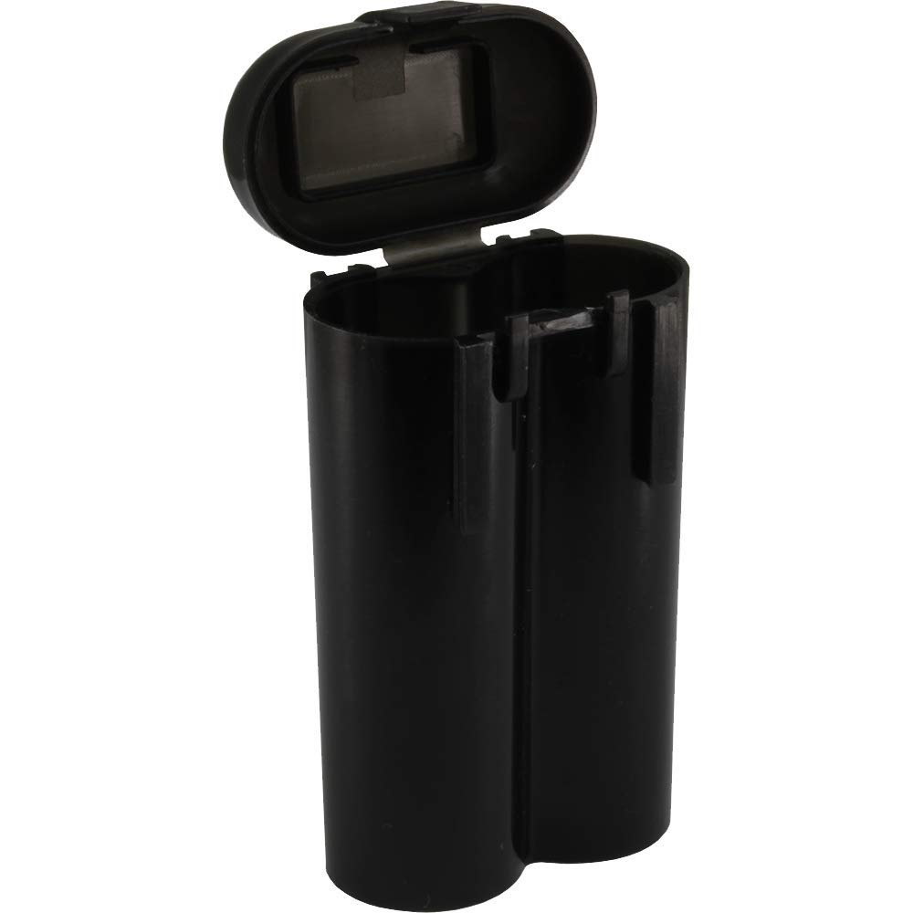 Birdz 2 Battery Holder Storage Case for 18650 & CR123A Batteries, Black (1 Pack)